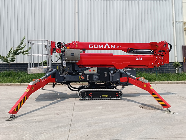 24m Industrial Spider Lift | Dual telescopic booms | CE/ANSI Certified ...